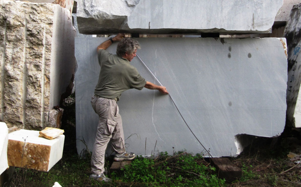 Grande Eleos | Grey Marble Sculpture | Richard Erdman